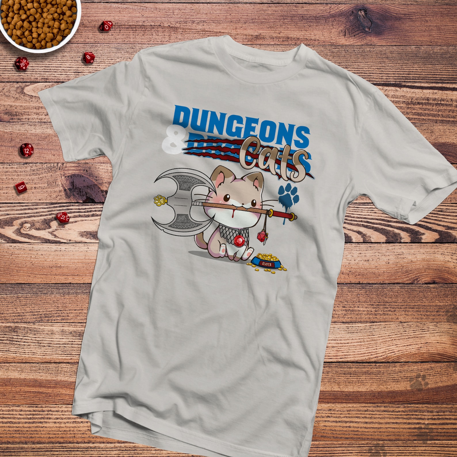 Dungeons & Cats Shirt Dnd Gifts for Geeks Dungeon Master | Etsy