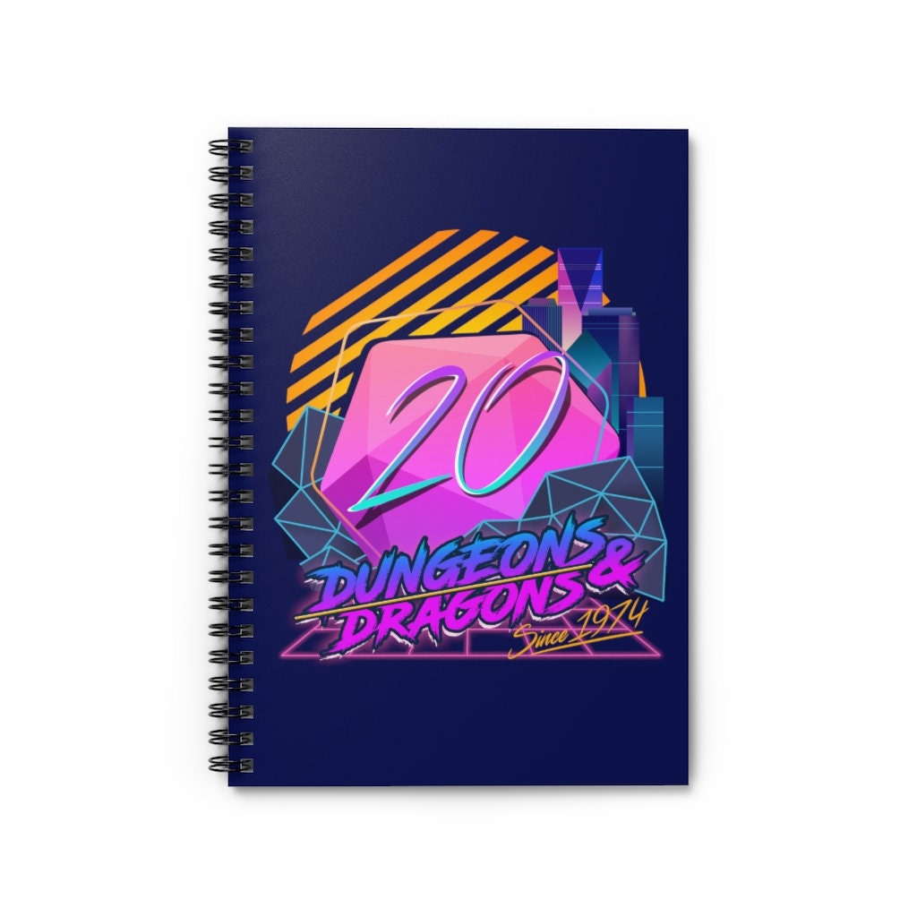 Retro D20 Spiralbook | Retro | Gifts for Dnd | Dungeon Master (dm ...
