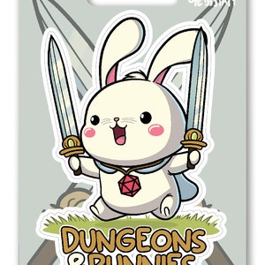 Dungeons and Bunnies Dnd Sticker | Ttrpg Sticker | Dnd Gift | DM ...