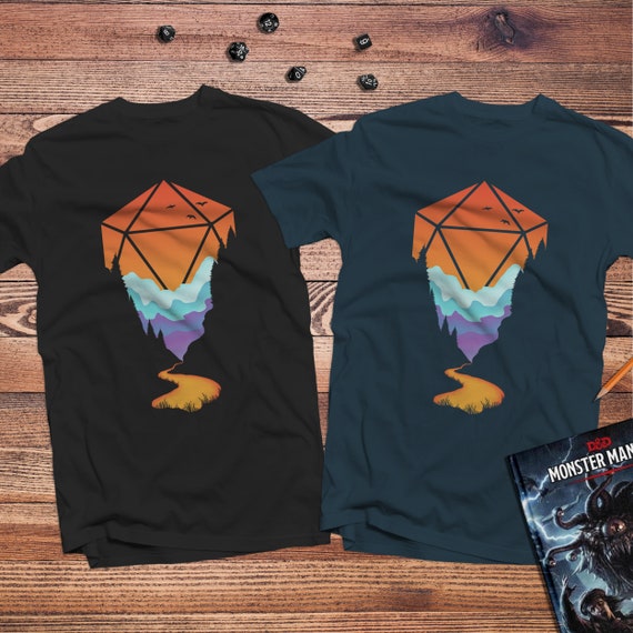 Golden D20 D&D Shirt Dnd Dungeons Dragons Gifts for Dm - Etsy