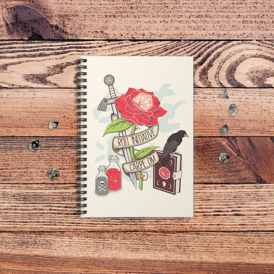 Carpe DM Dnd Notebook Spiral Gift for Dnd Players Dungeons and Dragons ...