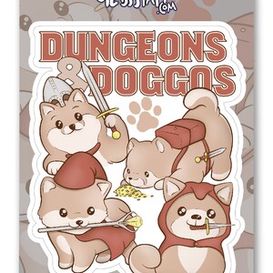 Dungeons and Doggos Dnd Sticker | Dnd Gift | GM | Dungeons & Dragons ...