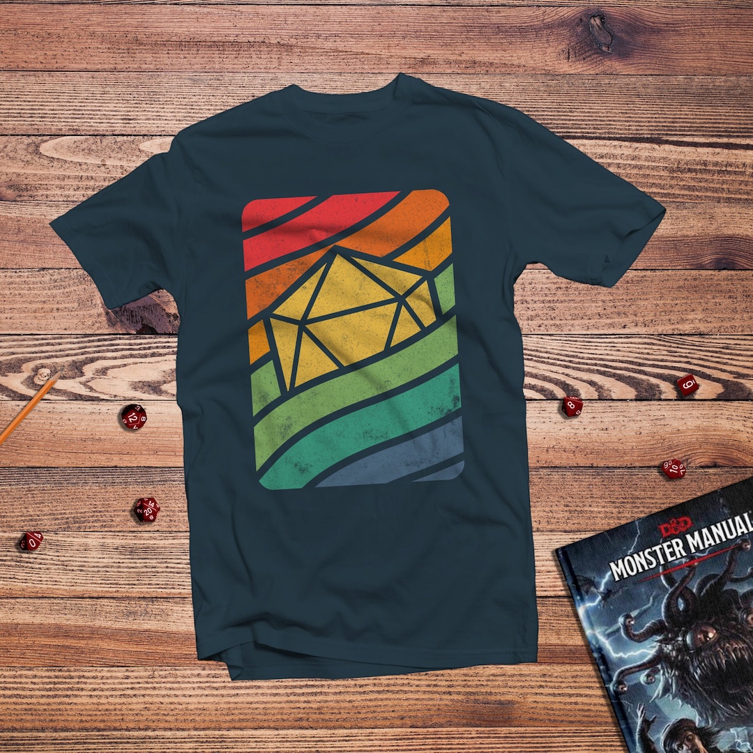 D20 Wave Shirt | D20 | Dnd Gift | GM | Dungeons & Dragons | Dice ...
