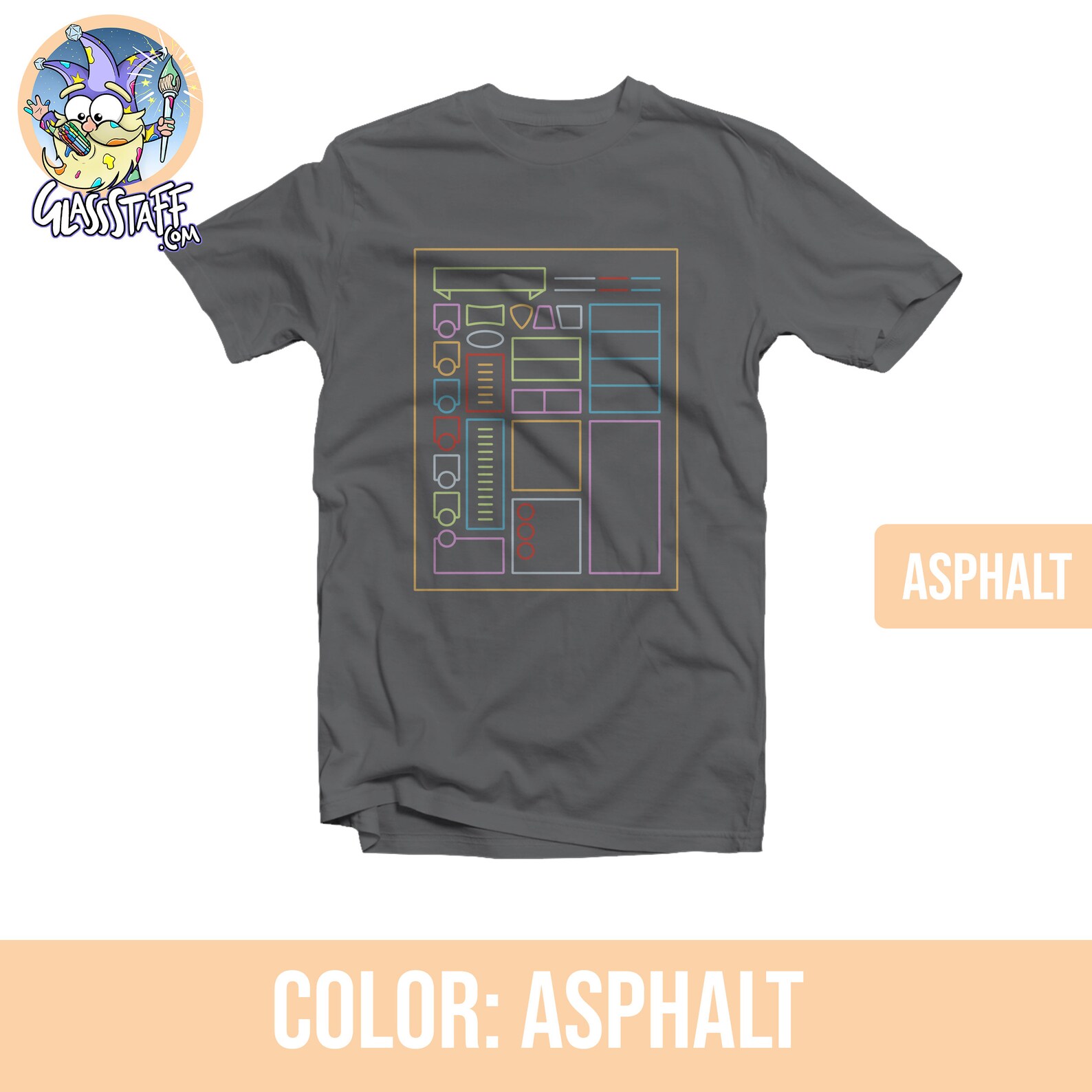 Character Sheet Dnd Shirt | Dungeons & Dragons | Gifts for Geeks ...