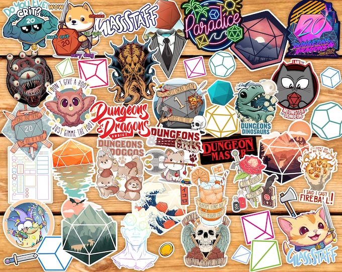 Dnd Class Bird Stickers / Dnd5e Sticker / Pathfinder Sticker / TTRPG ...