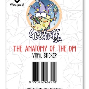 Anatomy of the DM Sticker | DM | Dnd Gift | GM | Dungeons & Dragons ...