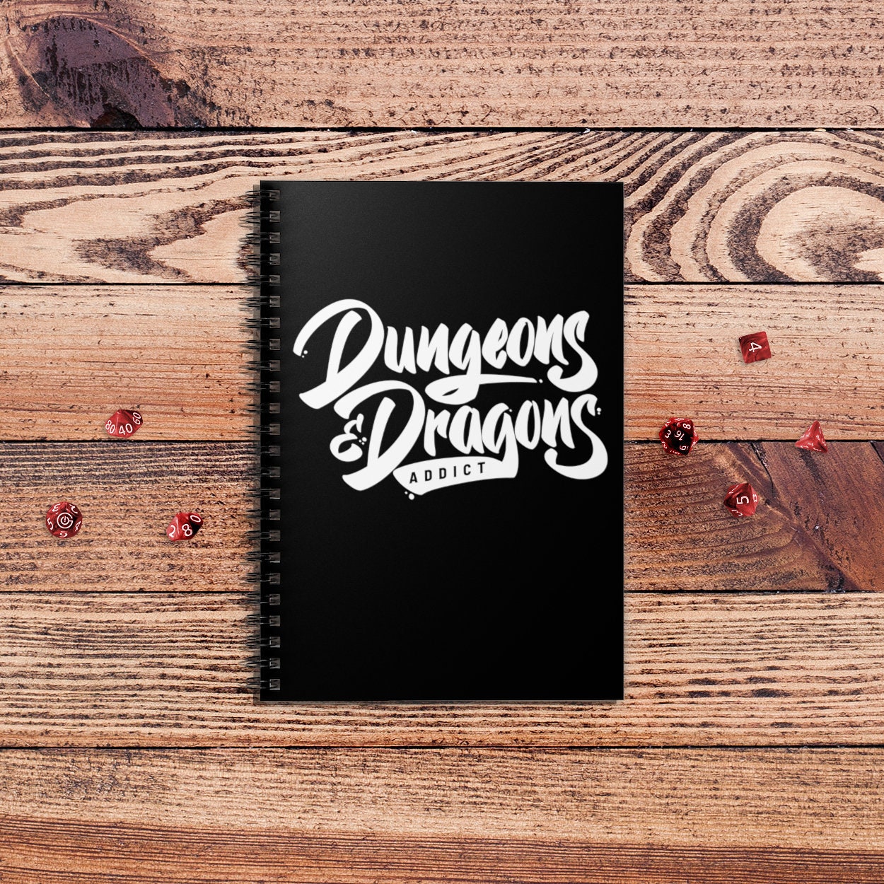 Dnd Addict Notebook Dnd Dnd Gift Journal Dungeons & - Etsy