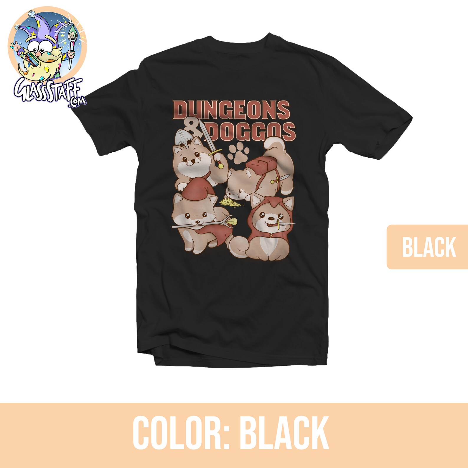 Dungeons & Doggos Dnd Shirt | Gifts for Geeks | Dungeon Master (dm ...