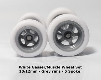 Gasser/muscle Car Metallic Blue Wheels Lettered 10mm/12mm - Etsy