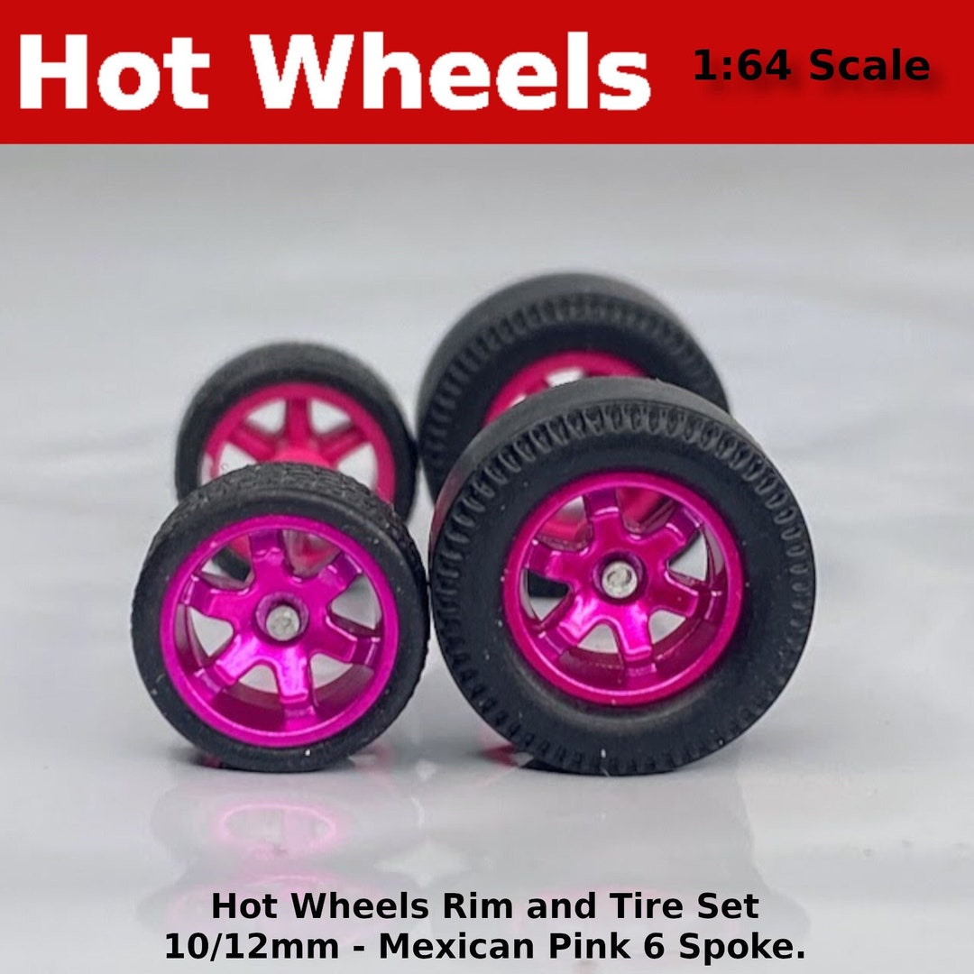 Muscle Car Long Axle Mexican Pink 6 Spoke Drag Slicks - Etsy