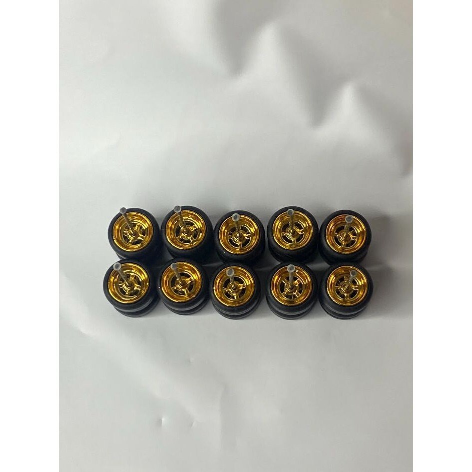 5 Sets Hot Wheels 10mm/10mm JDM Gold Rims 4 Spoke Rubber - Etsy