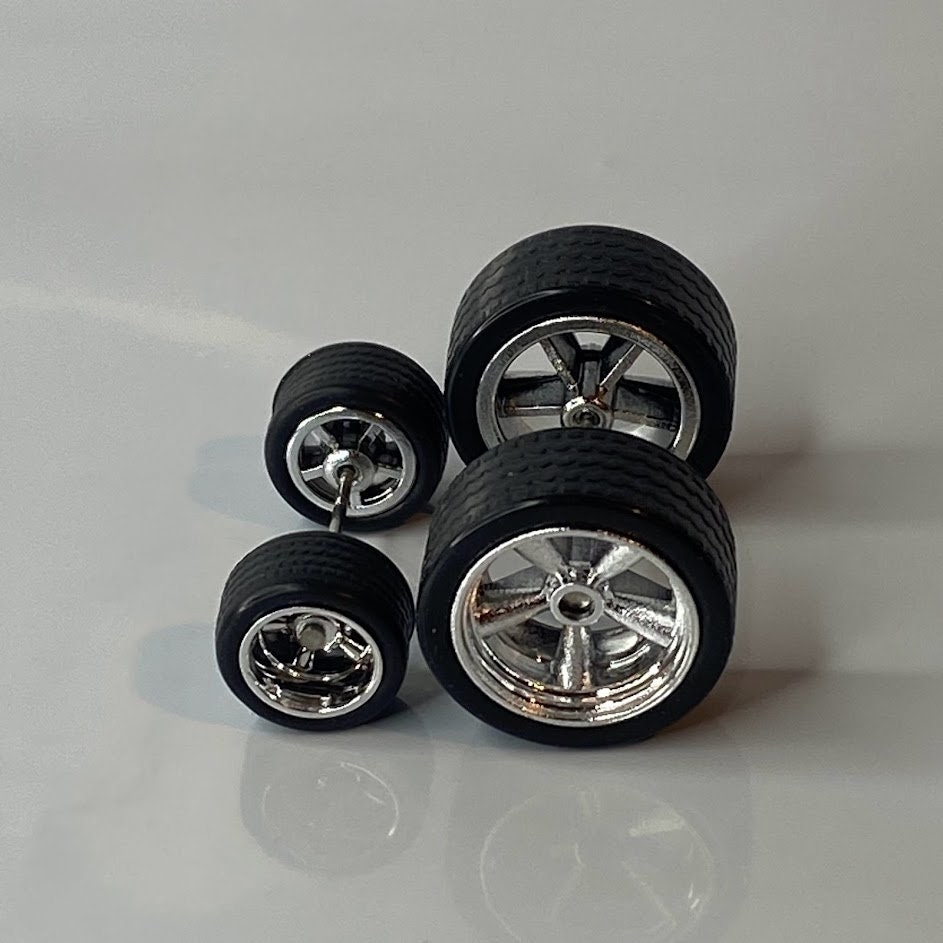 Vehicles Toys & Games 10mm/14mm Hot Wheels Drag Bus Chrome wheel set ...