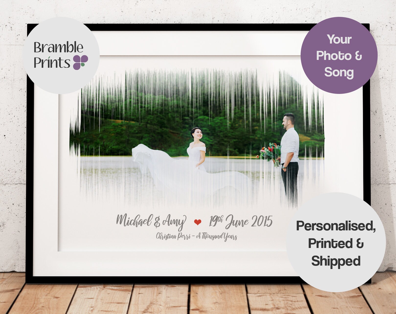 Personalised First Anniversary Gift // Paper Anniversary Print - Etsy UK
