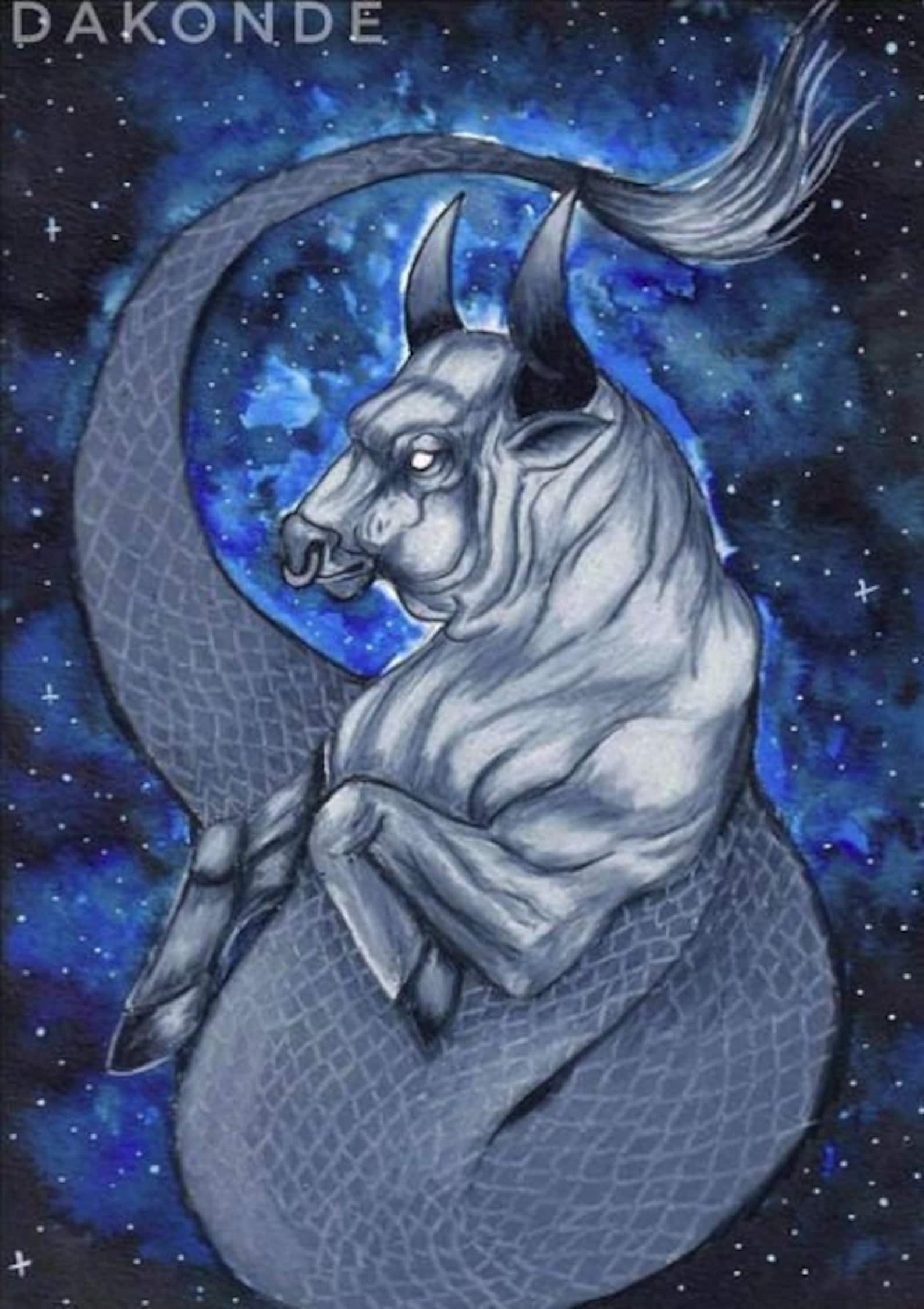 Print of Ophiotaurus Greek Mythology - Etsy UK