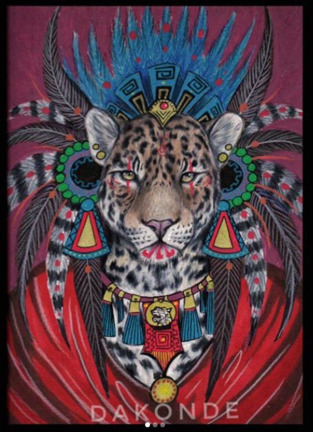 Balam Azteca, Mythology Artwork Print - Etsy