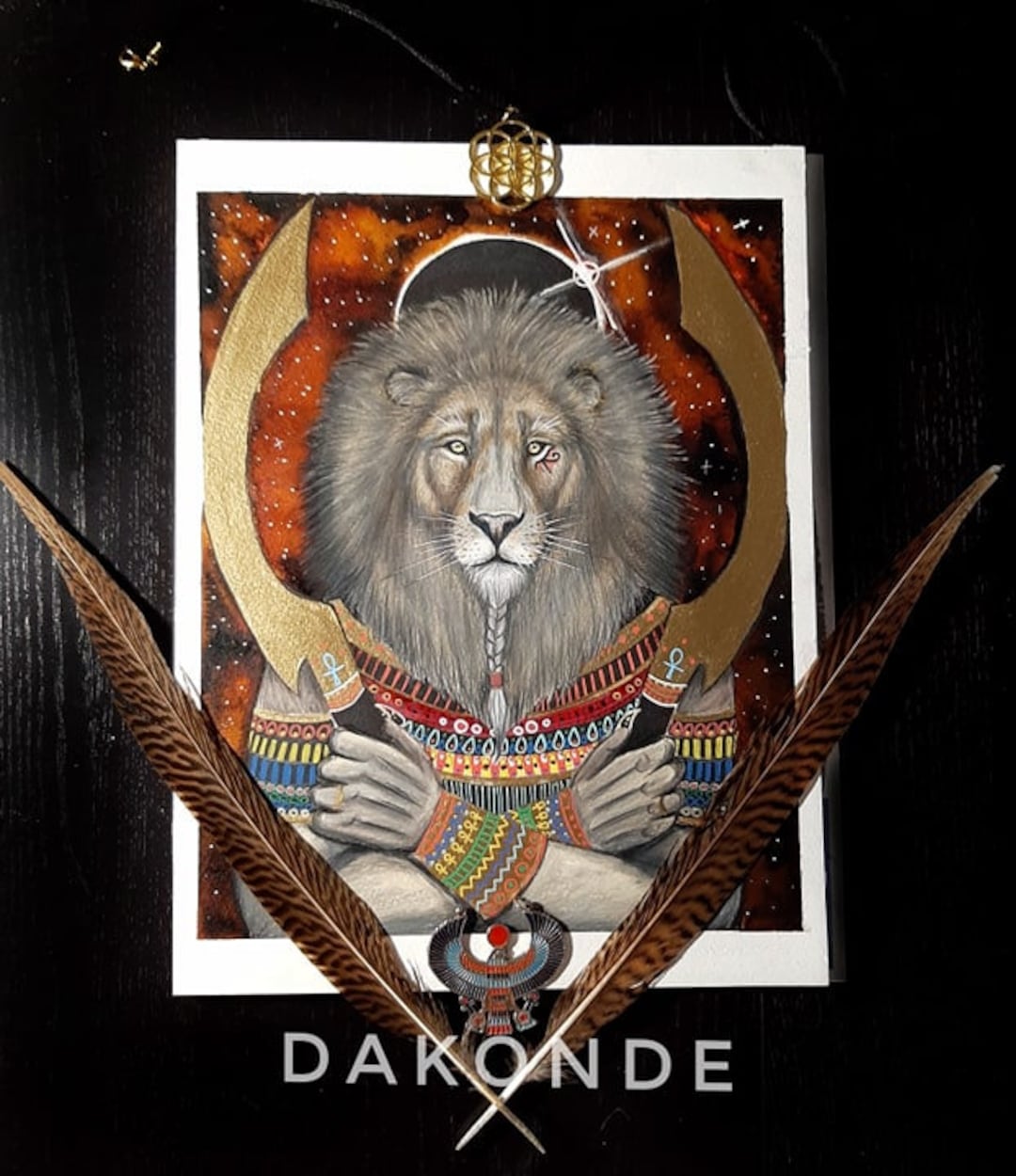 Maahes Egyptian God Print - Etsy UK