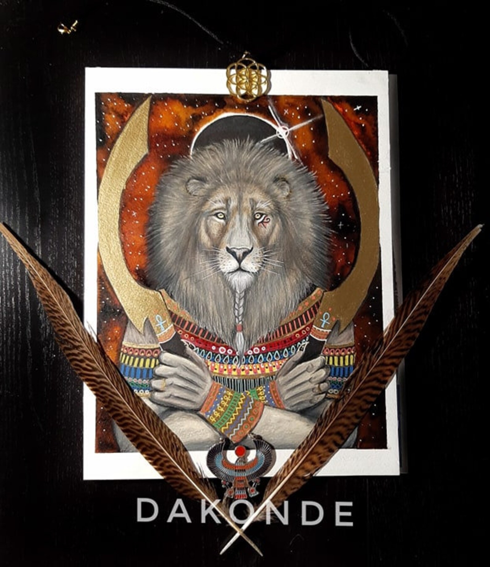 Maahes Egyptian God Print - Etsy UK