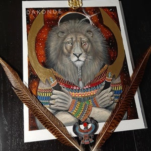 Maahes Egyptian God Print - Etsy UK