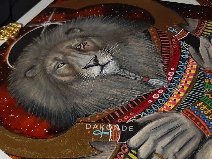 Maahes Egyptian God Print - Etsy UK