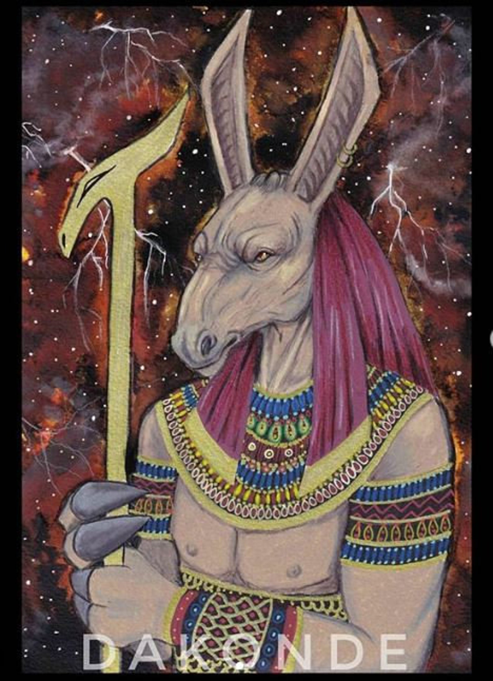Seth Egyptian God Print - Etsy