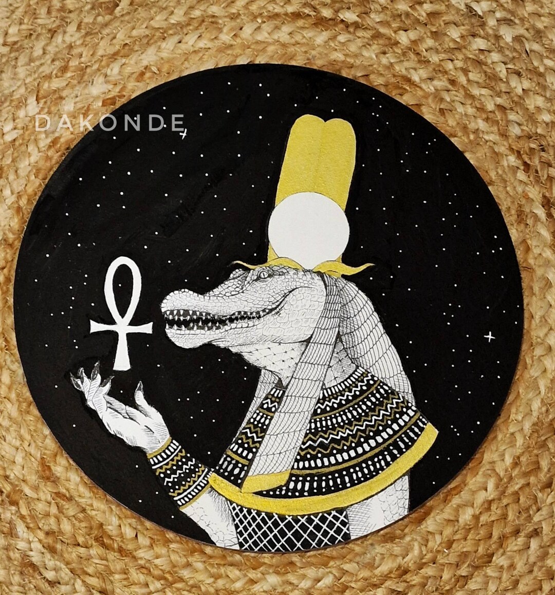 Original Artwork of Sobek 30 Cm - Etsy