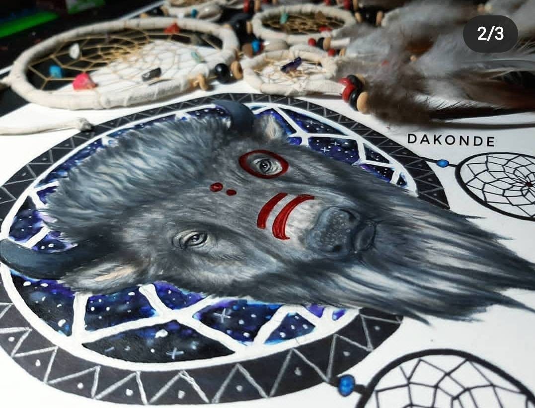 Tatanka Artwork Print Native American - Etsy