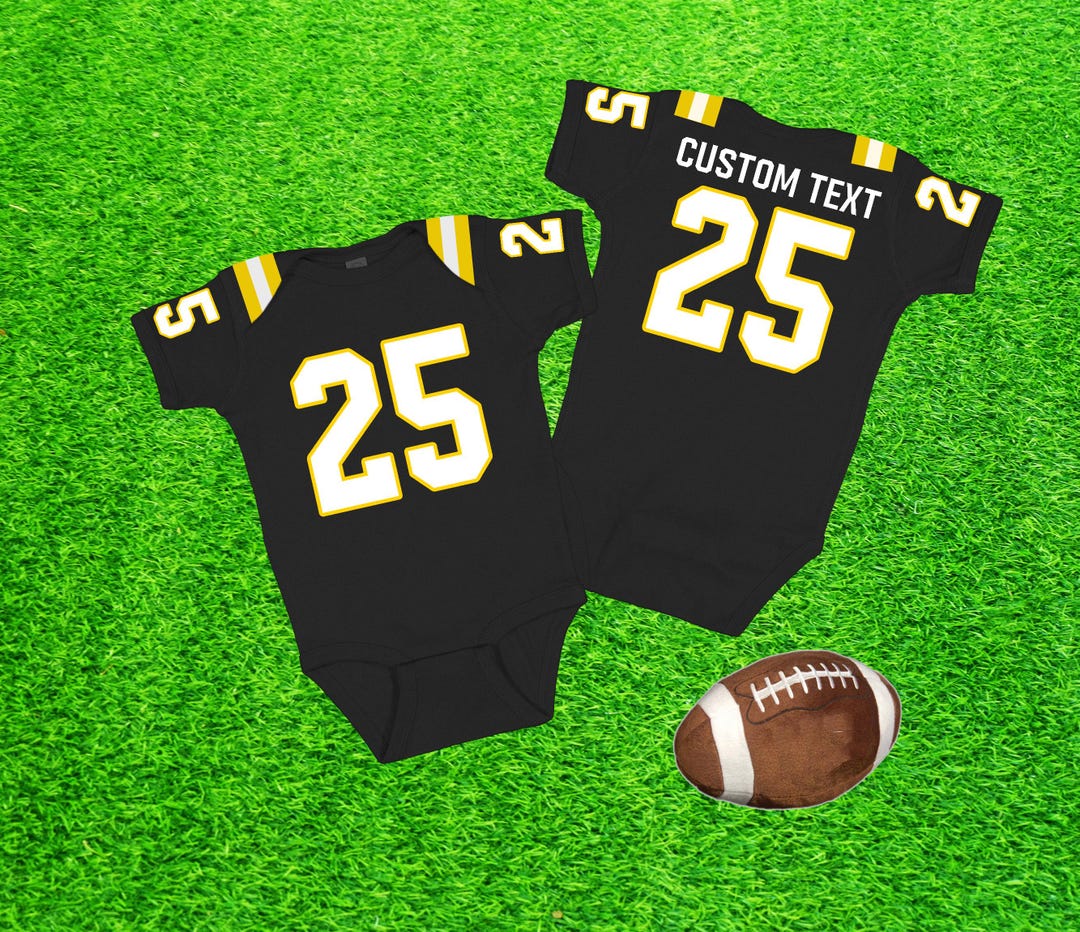 Custom Baby Football Jersey Bodysuit Personalization Available. F2 ...