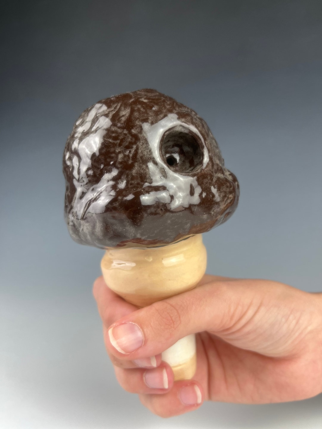 Chocolate Ice Cream Cone Pipe Handmade Ceramic Pipe - Etsy