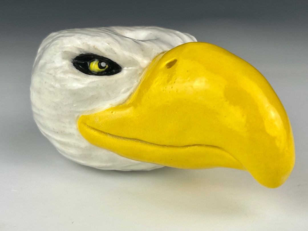 Bald Eagle Pipe Handmade Ceramic Pipe - Etsy