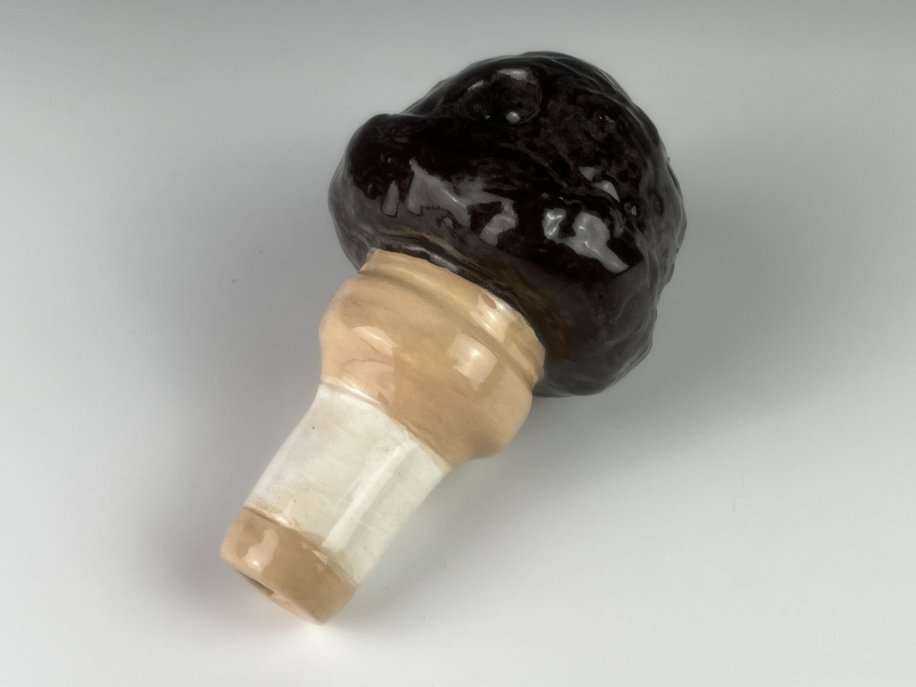 Chocolate Ice Cream Cone Pipe Handmade Ceramic Pipe - Etsy