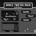 ANIMATED Twitch Simple Space Stream Package - Screen, Overlay, Panels ...