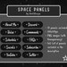 ANIMATED Twitch Simple Space Stream Package - Screen, Overlay, Panels ...