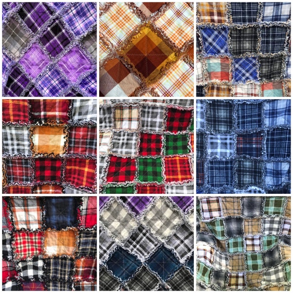 Flannel Rag Quilt - Etsy