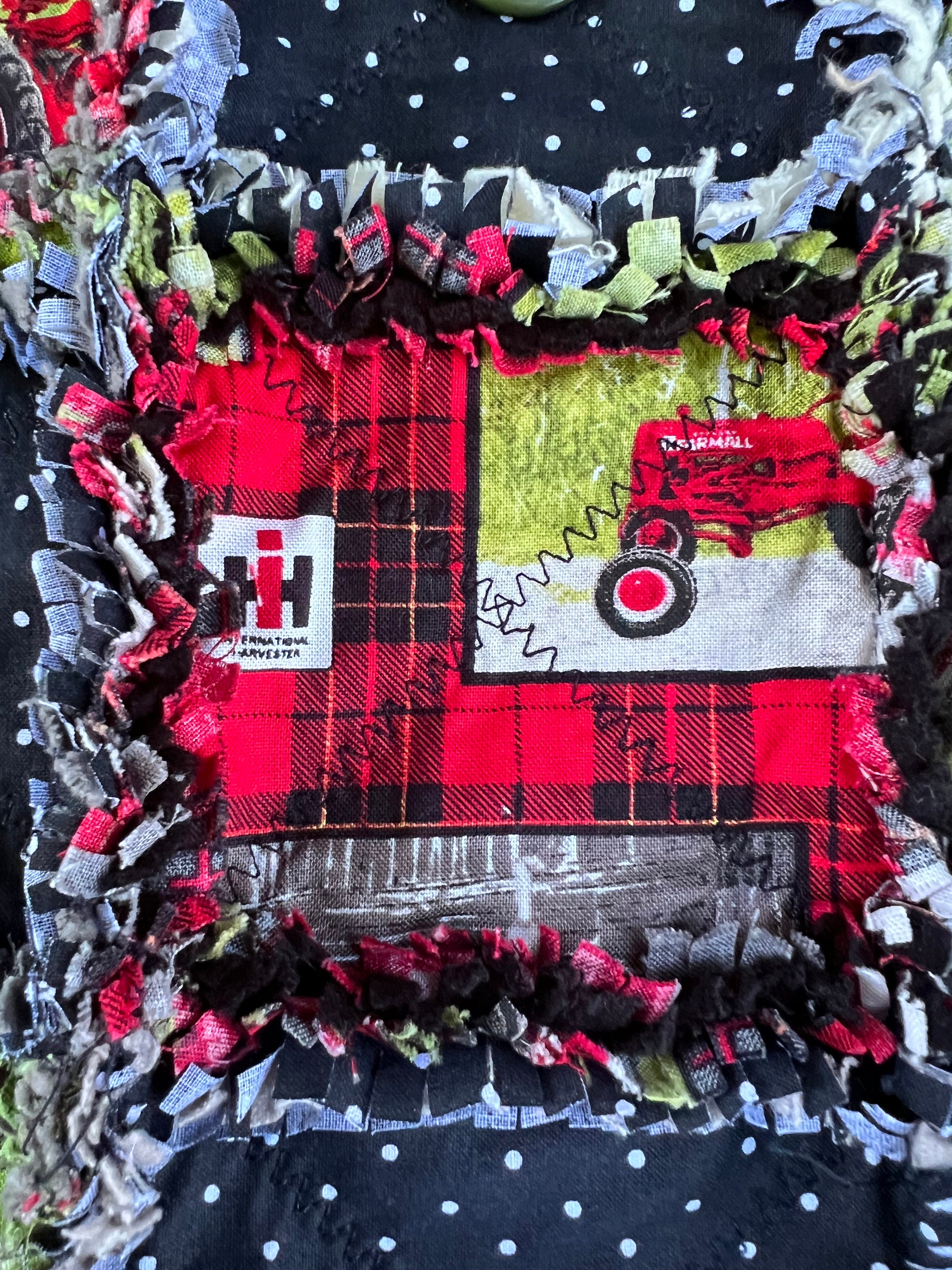 Farmall Rag Quilt Bag, Tractor Bag, Rag Quilt Bags, Tractor Bag, Farm ...