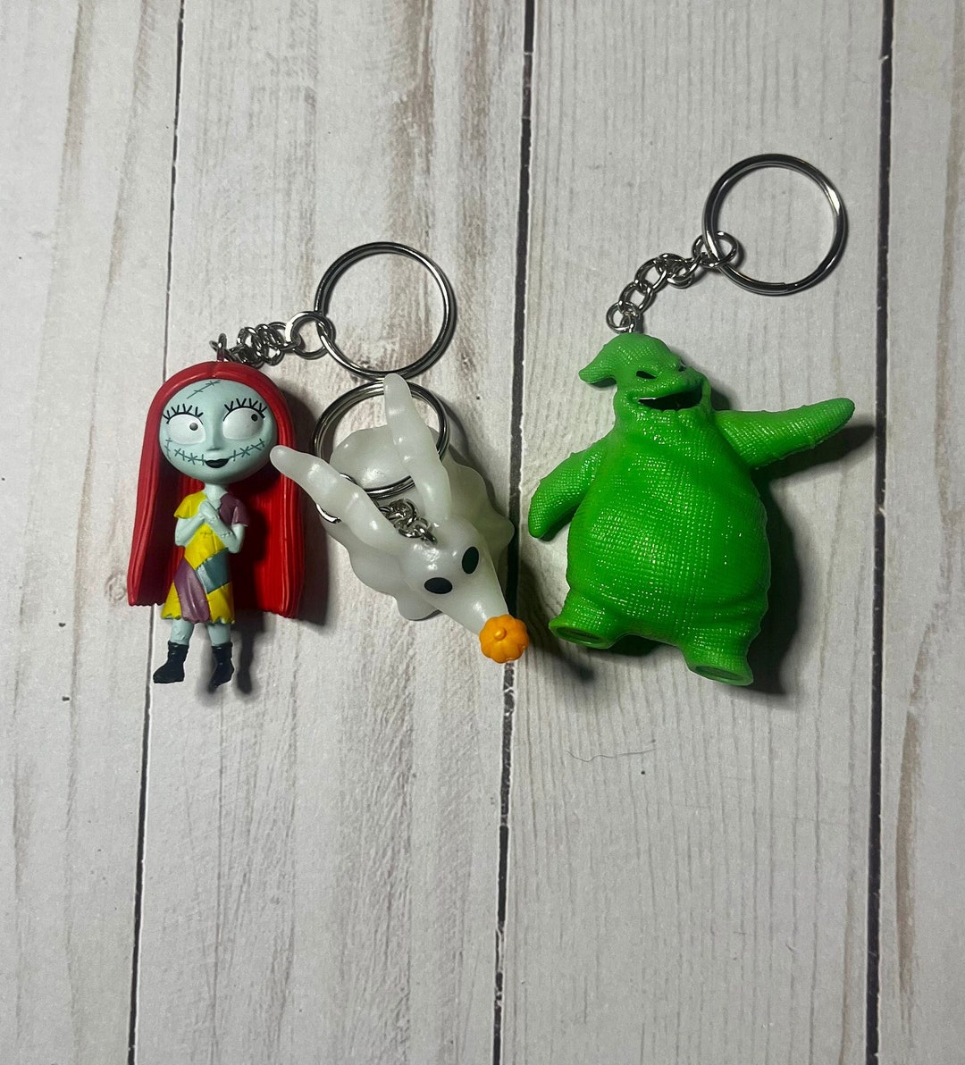 Nightmare Before Christmas Keychain Sally, Zero or Oogie Boogie - Etsy