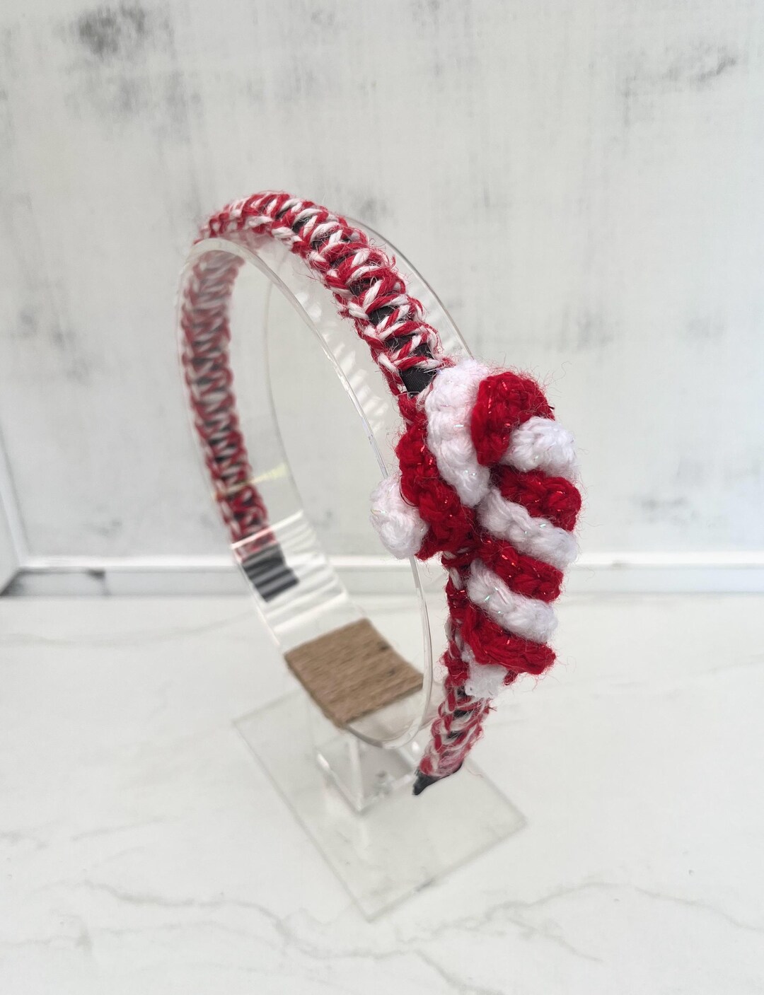 Candy Cane Crochet Headband - Etsy