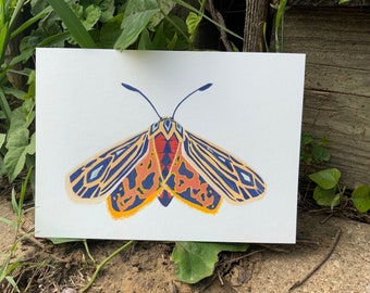 Original Small Moth Painting in Acrylic - Etsy