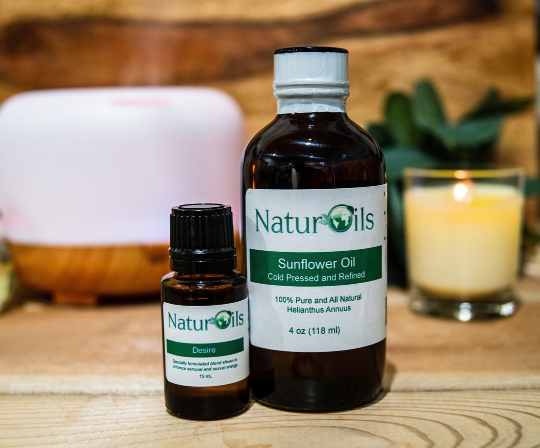 Desire Essential Oil and Sunflower Oil Bundle Sensual and Sexual Energy ...