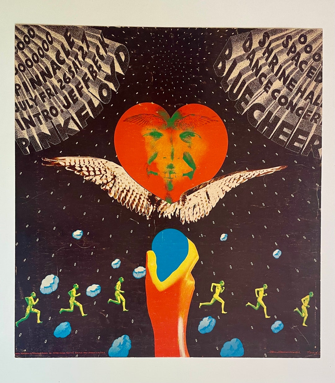 1968 Pink Floyd/jeff Beck Concert Poster - Etsy
