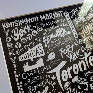 Toronto Neighborhoods and Streets Poster, Toronto Poster, Toronto Gift ...