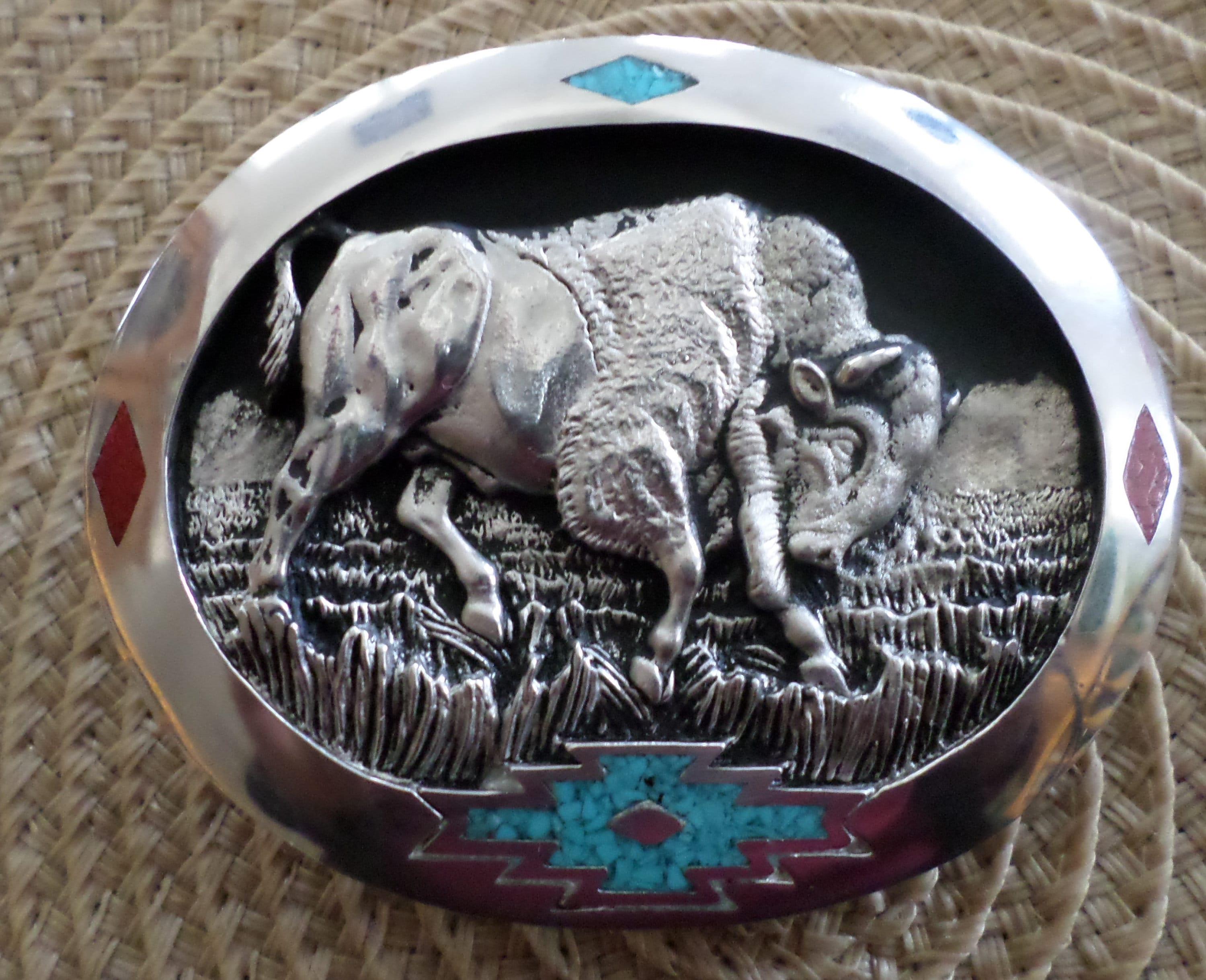 Bull/Bison/Buffalo Western Belt Buckle. Lots of Detail 3 X 2 | Etsy