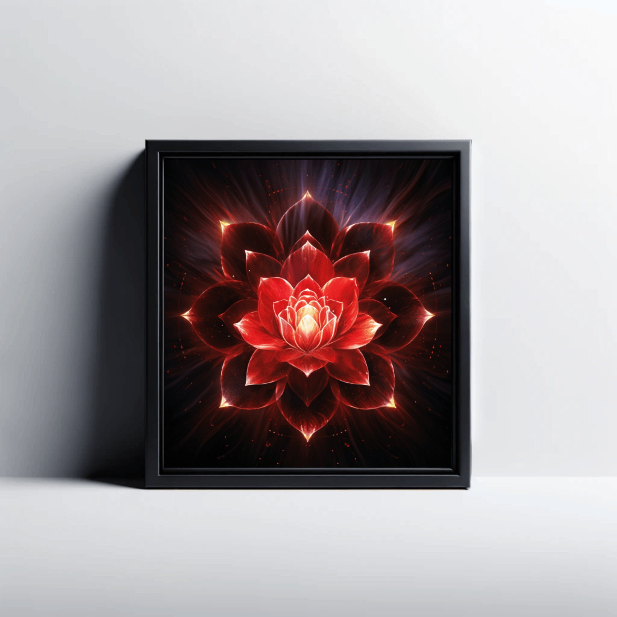 Root Chakra Art, Muladhara Chakra Art, Spiritual Art, Zen Home Decor ...
