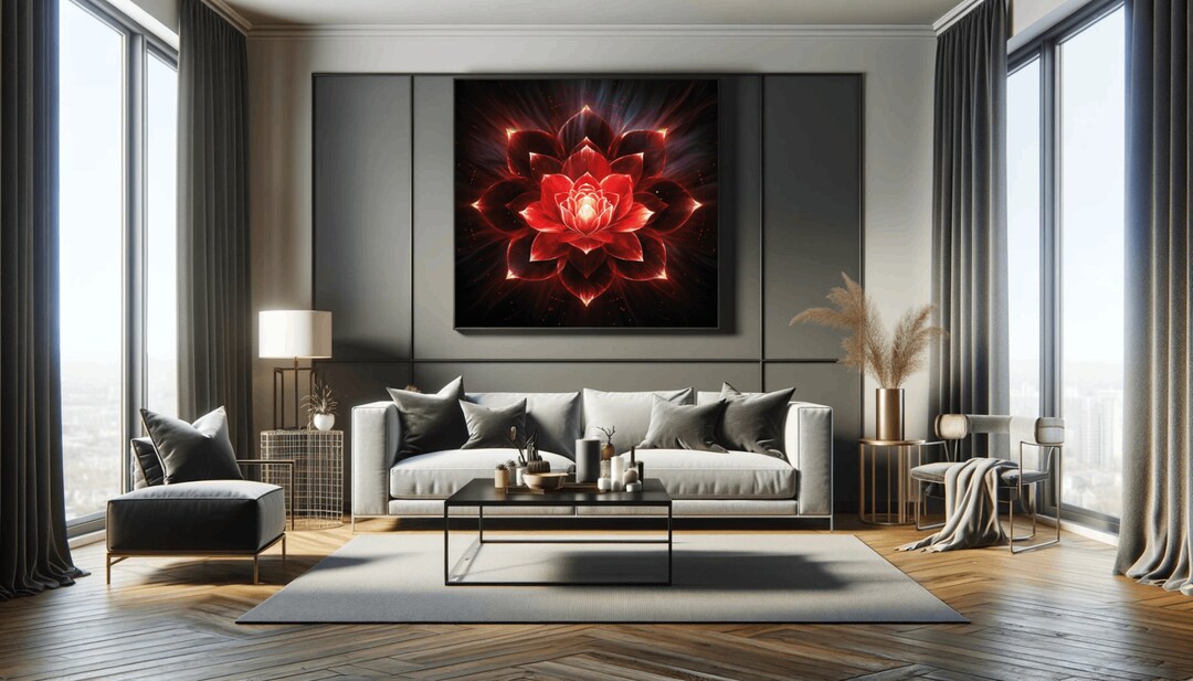 Root Chakra Art, Muladhara Chakra Art, Spiritual Art, Zen Home Decor ...