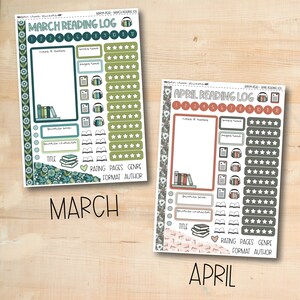 2024 Monthly Reading Logs - Etsy