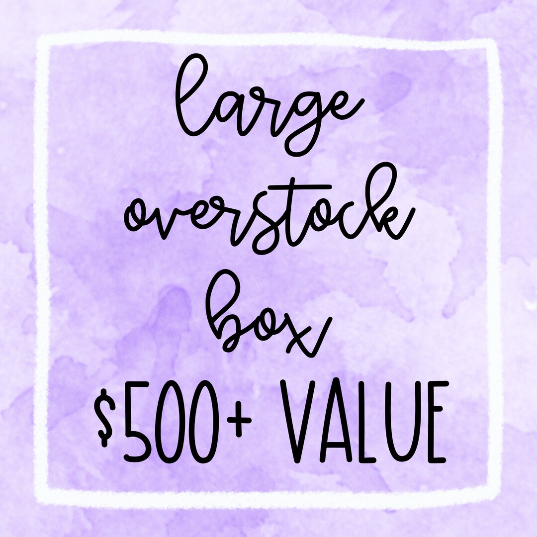 LARGE Overstock Box a Box Full of Stickers, Washi, Sticky Notes - Etsy