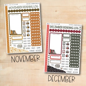 2024 Monthly Reading Logs - Etsy