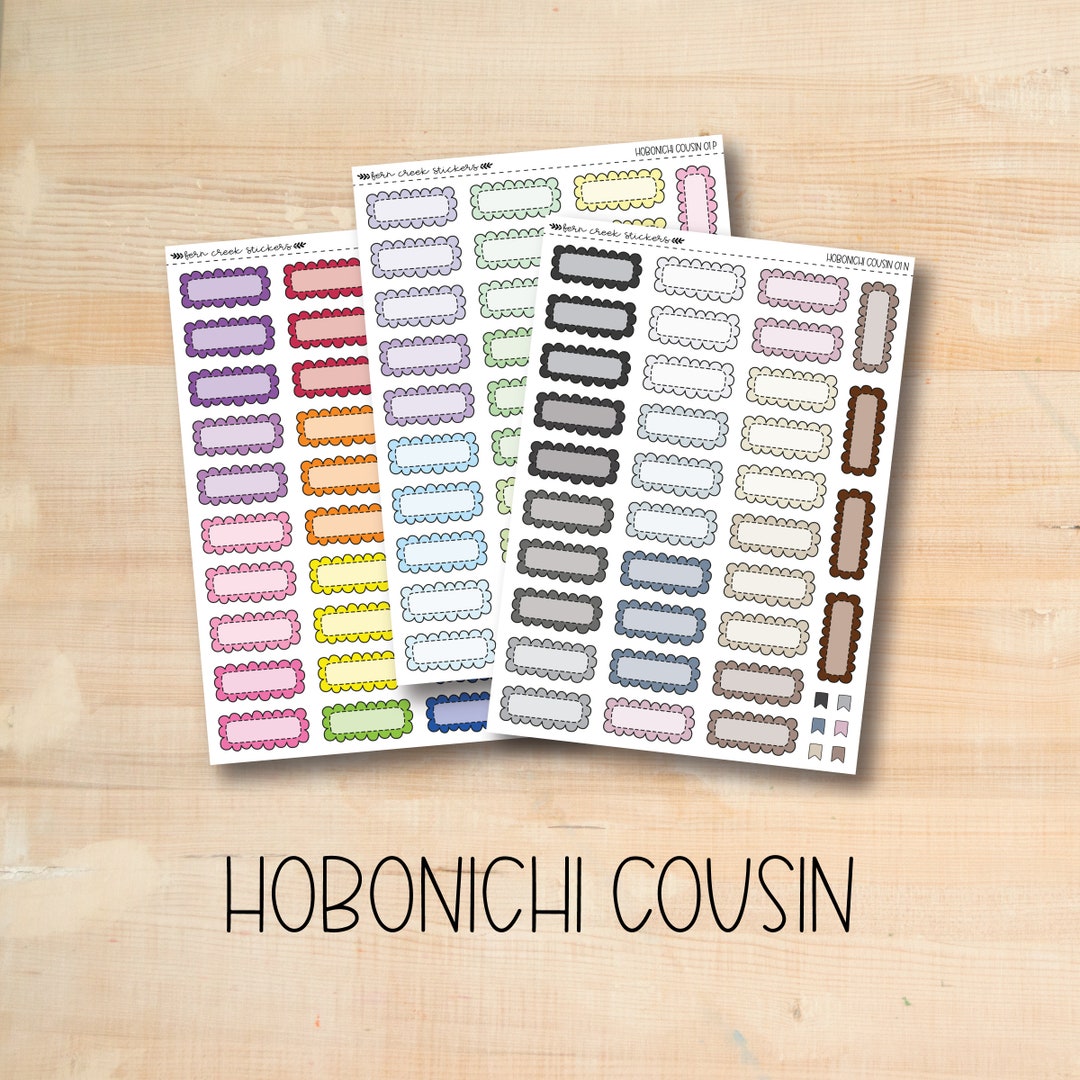 COUSIN-01 Hobonichi Cousin Doodle Boxes - Etsy