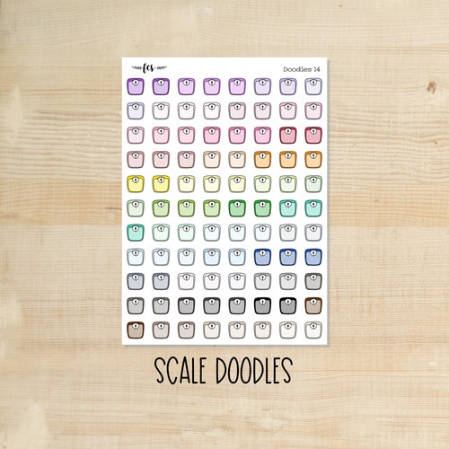 DOODLES-11 STICKY NOTE Doodle Planner Stickers - Etsy