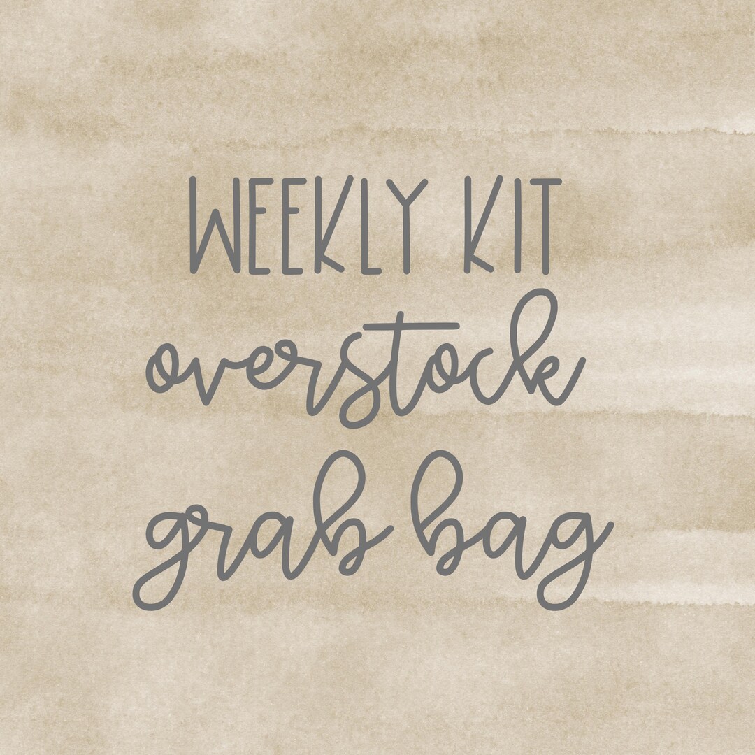 Weekly Kit Stickers Overstock Grab Bag - Etsy