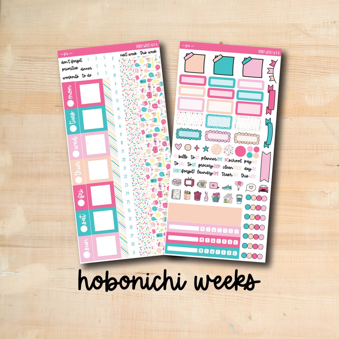 HW 164 BIRTHDAY PARTY Hobonichi Weeks Kit - Etsy